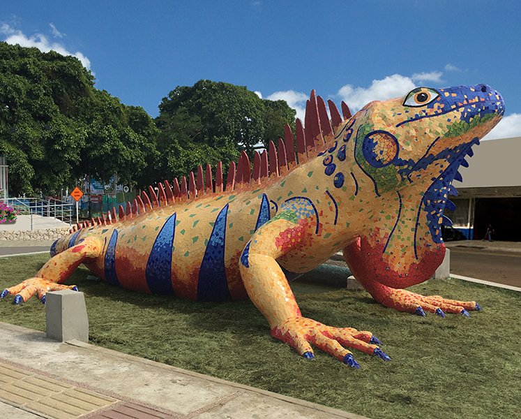 ESCULTURA IGUANA, SINCELEJO SUCRE | KREATURA ESTUDIO